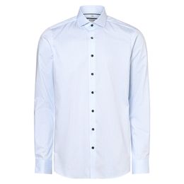 OLYMP Button Up Shirt male size M/L Light blue / White