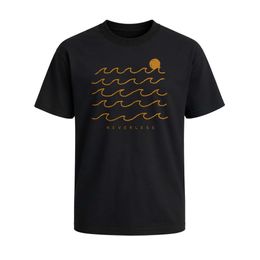 Neverless Shirt 'Wellen Sonne' Herren Gr&ouml;&szlig;e XL schwarz