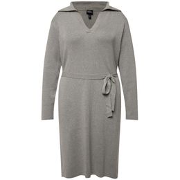 Ulla Popken Kleid Damen Gr&ouml;&szlig;e L/XL graumeliert