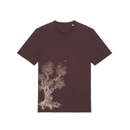 Life-tree Shirt 'Organic Fairwear Olive Tree' Herren Gr&ouml;&szlig;e S braun