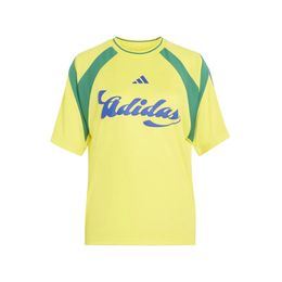 adidas Sportswear Funktionsshirt 'HER' Damen Gr&ouml;&szlig;e M/L royalblau / gelb / jade