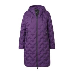 Ulla Popken Wintermantel Damen Gr&ouml;&szlig;e 4XL/5XL brombeer / schwarz