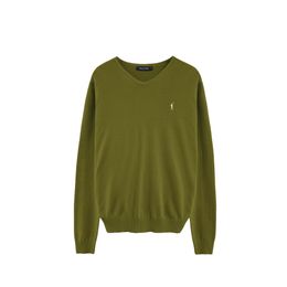 Polo Club Pullover 'Rigby Go' Herren Gr&ouml;&szlig;e M hellbeige / oliv