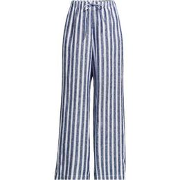 LANDS' END Weite Premium Reinleinen-Schlupfhose f&uuml;r Damen, Damen, size: regular, Blau, Leinen, by Lands' End