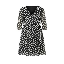 Stil Diva Kleid Damen Gr&ouml;&szlig;e 44 schwarz / wei&szlig; Sommerkleid