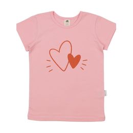Walkiddy Shirt 'Walkiddy - Little Big Hearts T-Shirt' M&auml;dchen Gr&ouml;&szlig;e 140 rosa / rot