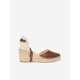 Alhamas Sandale 'Alpargata Cu&ntilde;a 7 cm' Damen Gr&ouml;&szlig;e 35 dunkelbraun