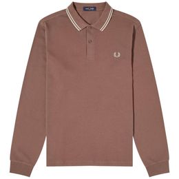 Fred Perry - Lang&auml;rmliges Poloshirt In Kastanienbraun