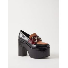 Jeffrey Campbell Slipper 'Waave' Damen Gr&ouml;&szlig;e 40 braun / schwarz Sommerschuhe