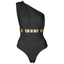 Sea Me Swim Badeanzug 'MONACO Gold Edition' Damen Gr&ouml;&szlig;e XL schwarz