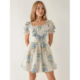 Busem Kleid Damen Gr&ouml;&szlig;e 38 creme / hellblau / gold / hellgr&uuml;n / lavendel Sommerkleid