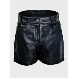 Be Noble Bundfaltenhose 'Leder Shorts im eleganten Style' Damen Gr&ouml;&szlig;e 34 schwarz