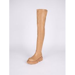 Jeffrey Campbell Stiefel 'Womens Tanked-Ok Beige / Natural Boots' Damen Gr&ouml;&szlig;e 40 beige