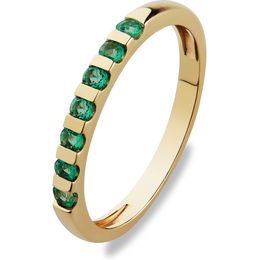 Christ Ring Damen Gr&ouml;&szlig;e 58 gold / dunkelgr&uuml;n