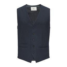 s.Oliver BLACK LABEL Suit Vest male size 54 marine blue