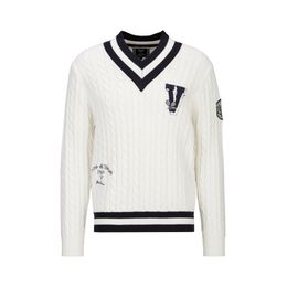 19V69 Italia Pullover 'Eliano' Herren Gr&ouml;&szlig;e XXXL navy / offwhite