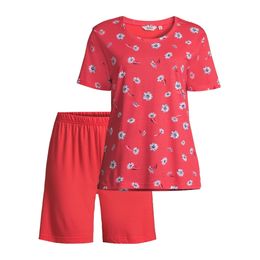 Hajo Pyjama 'Premium Cotton' Damen Gr&ouml;&szlig;e L/XL rot Sommerkleid