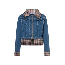Fenice &Uuml;bergangsjacke 'Urban Plaid Denim' Damen Gr&ouml;&szlig;e M oliv Sommerjacke
