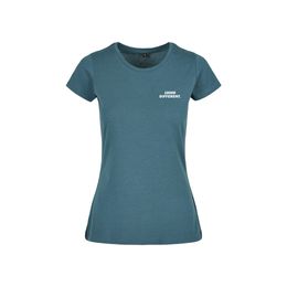 Urban Classics Shirt 'Think Basic ' female size L Petrol / White