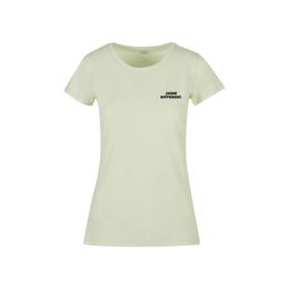 Urban Classics T-Shirt 'Think Basic' Damen Gr&ouml;&szlig;e M mint / schwarz