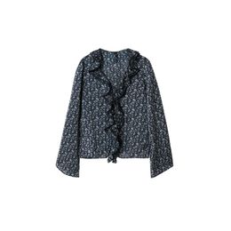 MANGO Bluse 'Rita' Damen Gr&ouml;&szlig;e XXS navy / wei&szlig;