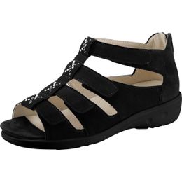Waldl&auml;ufer Damen Sandalette schwarz Gr&ouml;&szlig;e 5,5