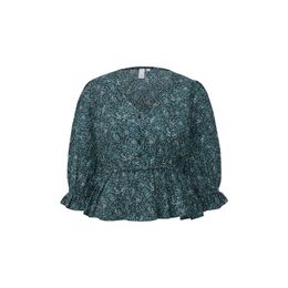QS Bluse Damen Gr&ouml;&szlig;e XXL petrol / mint / schwarz