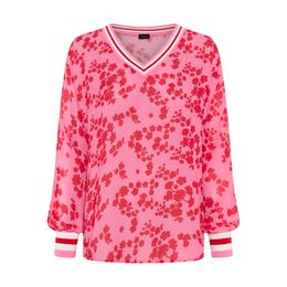LAURA SCOTT Blouse female size XS Pink / Red / White