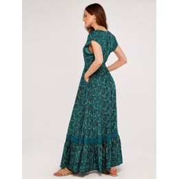 Apricot Sommerkleid Damen Gr&ouml;&szlig;e 44 gr&uuml;n / schwarz