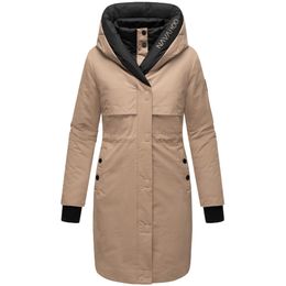Navahoo Mantel 'Snowelf' Damen Gr&ouml;&szlig;e L beige / schwarz