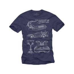 Makaya Shirt 'Delorean' Herren Gr&ouml;&szlig;e L blau