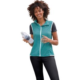 Damen Funktionsweste mit Mesh-Einsatz hinten ozean Gr&ouml;&szlig;e 38