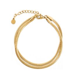 Akitsune Armband 'Clarity' Herren Gr&ouml;&szlig;e 18 gold