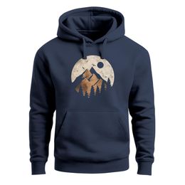 Neverless Sweatshirt 'Mountain Scape' Herren Gr&ouml;&szlig;e L navy