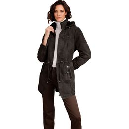 Mainpol Damen Lammfelljacke in w&auml;rmender Qualit&auml;t braun Gr&ouml;&szlig;e 38