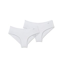 Tchibo - 2 Brazilslips - Damen - Gr. M - wei&szlig;
