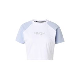 Rocawear T-Shirt 'Fine' Damen Gr&ouml;&szlig;e L hellblau / schwarz / wei&szlig;