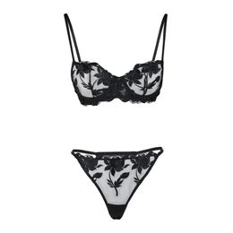 Trendyol W&auml;sche-Sets Damen Gr&ouml;&szlig;e 90 schwarz