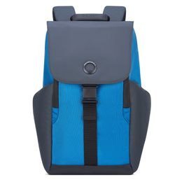 Delsey Paris Backpack 'Securflap' male size One size Blue / Dusty blue