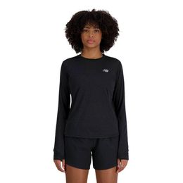 New Balance Athletics Long Sleeve Bekleidung Damen schwarz XS