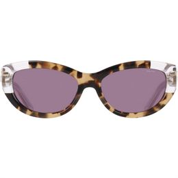 Nike - "Crescent Fawn" Katzenauge-Sonnenbrille f&uuml;r Damen (Khakigr&uuml;n/Veilchen)
