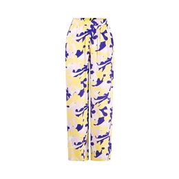 Fynch-Hatton Pants female size 38 Blue / Light yellow / Lilac