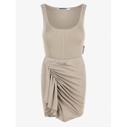 Femssy Kleid 'BOW' Damen Gr&ouml;&szlig;e 38 grau Sommerkleid