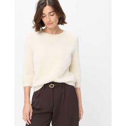 Brax Damen Pullover Style NOEMI dark ecru, Altwei&szlig;, Gr. 40