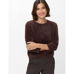 Brax Damen Pullover Style NOEMI brunette, dunkelbraun, Gr. 34