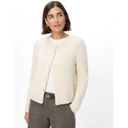 Brax Damen Strickjacke Style ANN dark ecru, Altwei&szlig;, Gr. 48
