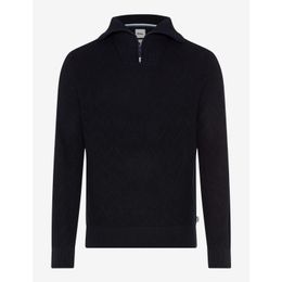 Brax Herren Strickpullover Style S&Ouml;REN navy, dunkelblau, Gr. XS