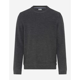 Brax Herren Strickpullover Style ROY elefant, dunkelgrau, Gr. L