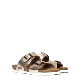 BAYTON Pantoletten "Pura" in Gold - 55% | Gr&ouml;&szlig;e 37 | Damen-pantoletten