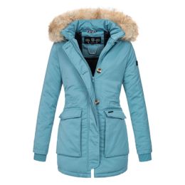 Navahoo Damen Winterjacke Schneeengel &ndash; Warm, Wasserabweisend & Mit Abnehmbarem Kunstfellkragen